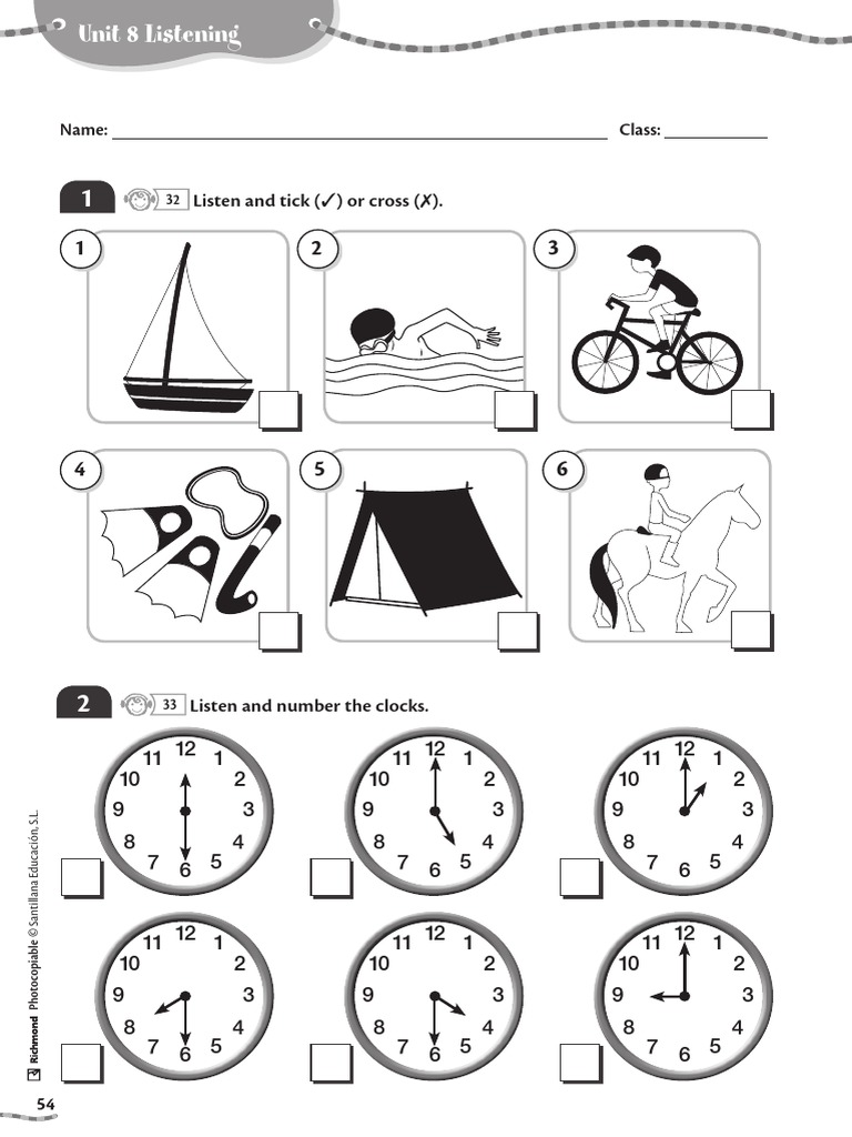 Wonder 2 Unit 8 Listening | PDF