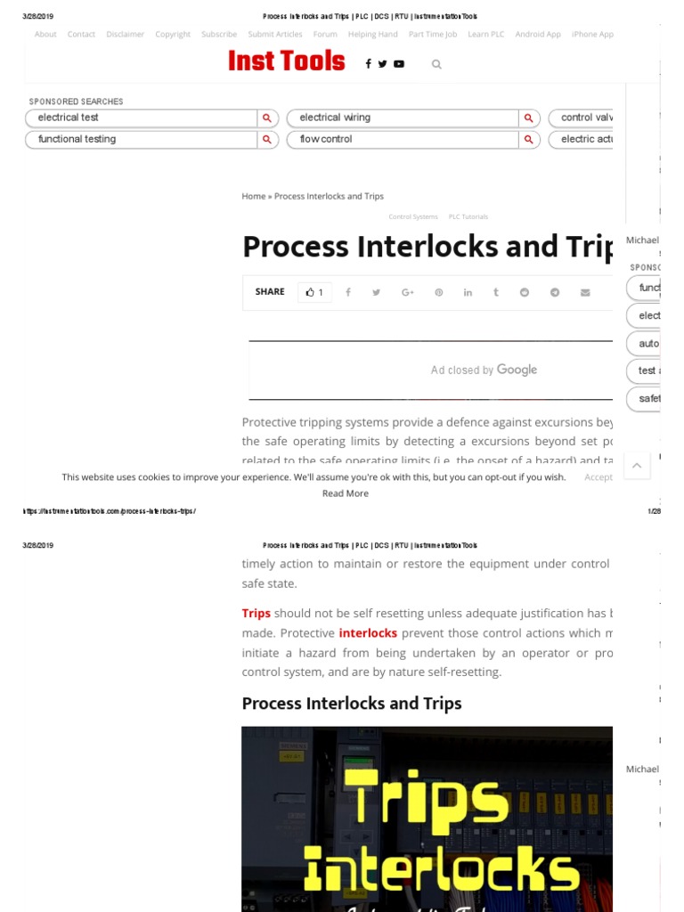 Process Interlocks and Trips - PLC - DCS - RTU - InstrumentationTools ...