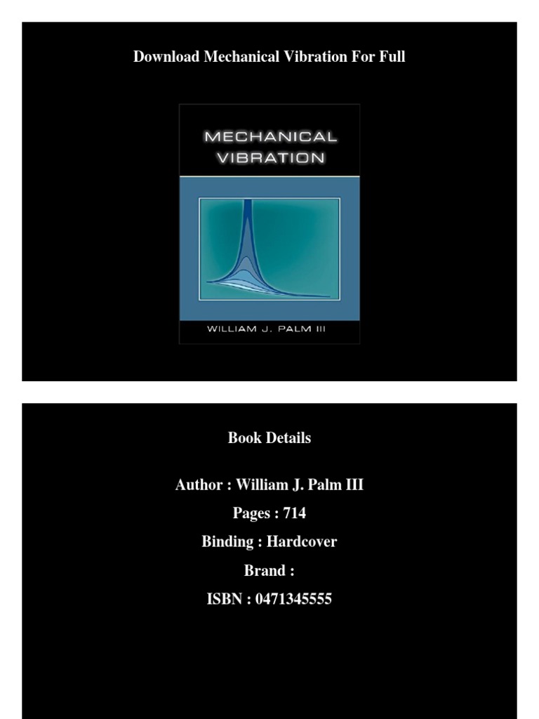 Mechanical Vibration - Willian J. Palm III | PDF