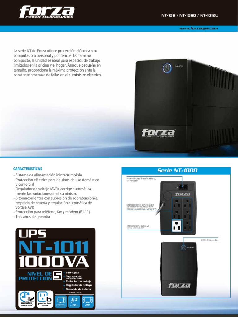 Ups Forza | PDF | Ingenieria Eléctrica | Electrónica
