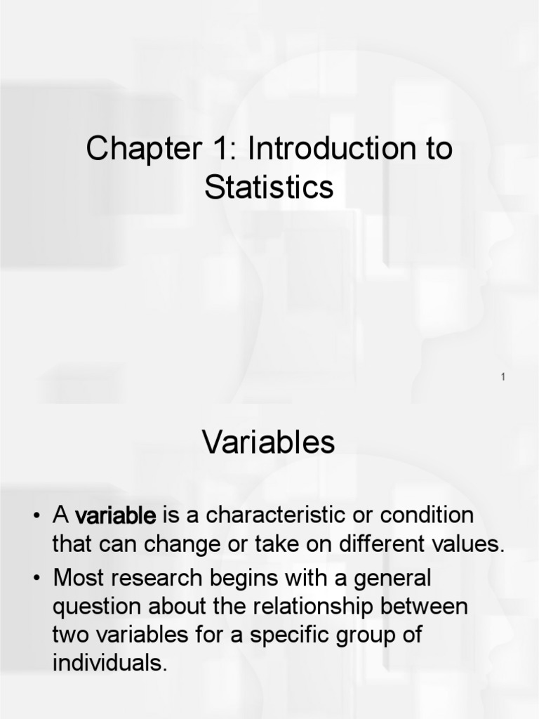 Introduction to Statistics: Variables, Populations, Samples, and Measurement Scales | PDF ...