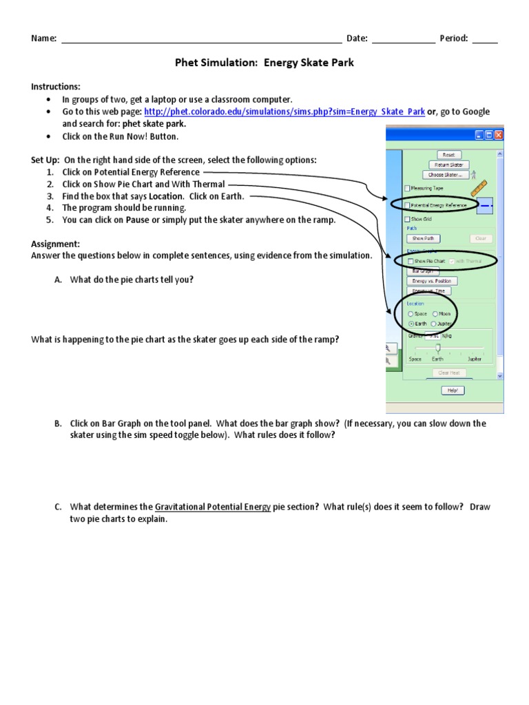 Energy Skate Park pHeT | Download Free PDF | Gravity | Physics