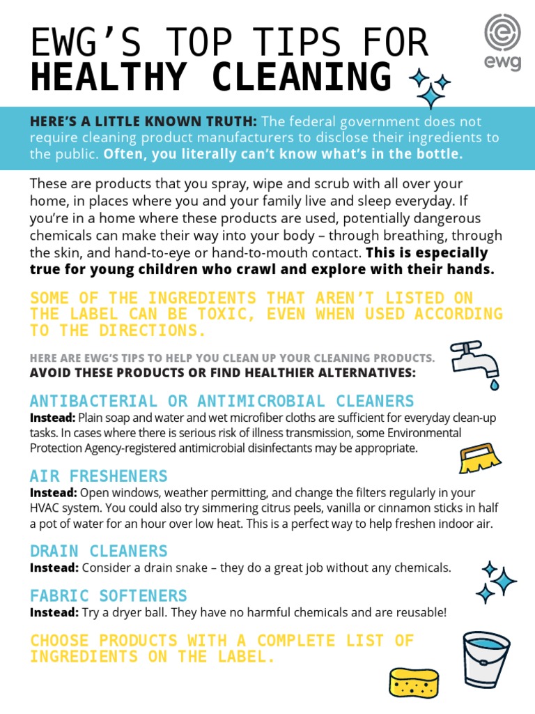 Ewg Cleanerstips | PDF | Chemical Substances | Chemical Compounds