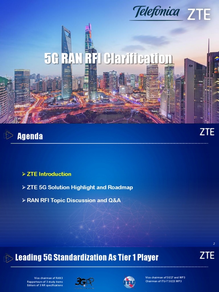 ZTE 5G RAN RFI Clarification - Draft v7 PDF | PDF | High Speed Packet ...