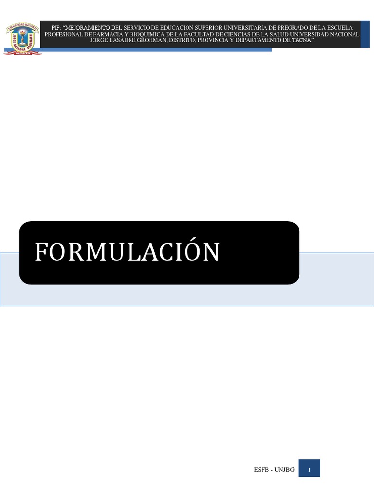 Formulación Farmacia | PDF | Laboratorios | Farmacia