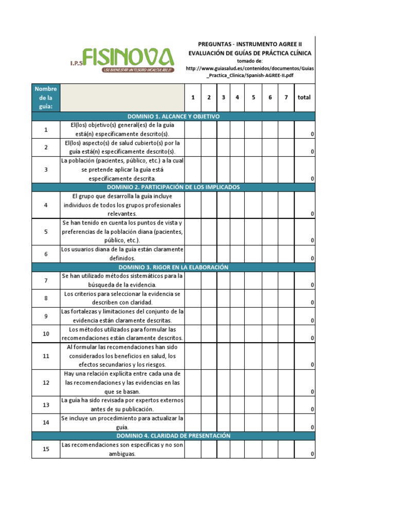 F-hppgpc-01 Instrumento Agree II | PDF | Bienestar | Medicina