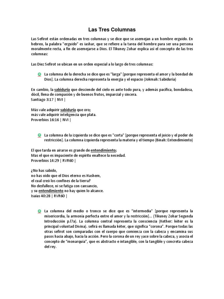Las Tres Columnas | PDF | Escuelas de pensamiento esotérico | El esoterismo