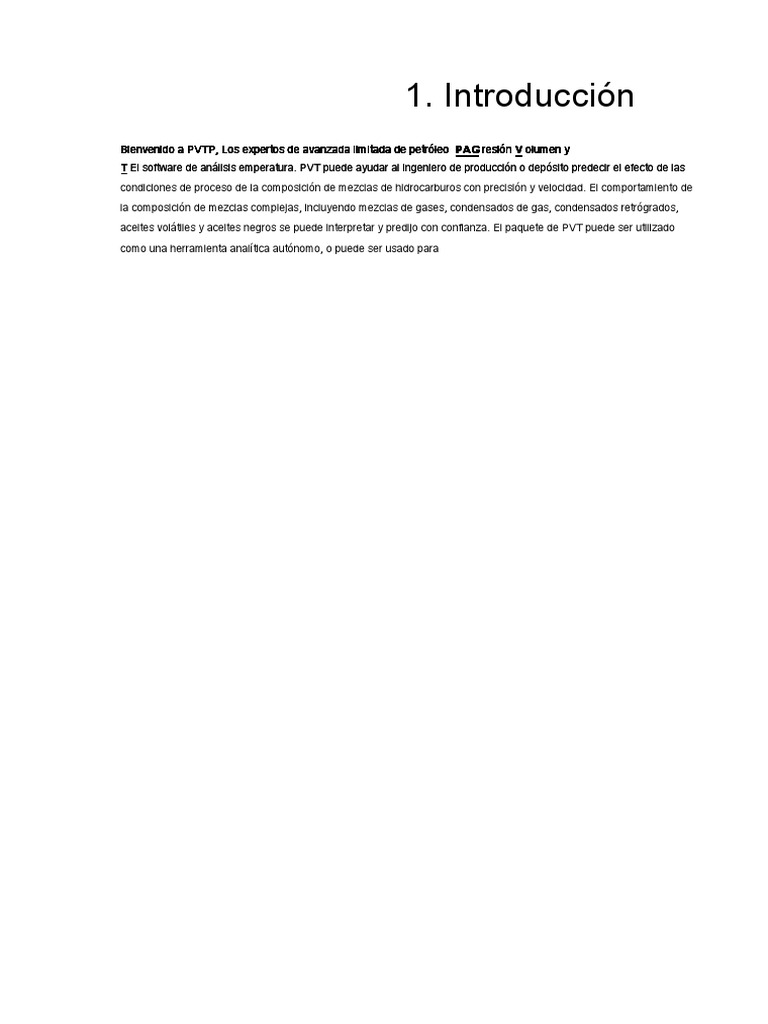 Guía del Software PVTP para Informes | PDF | Petróleo | Gases