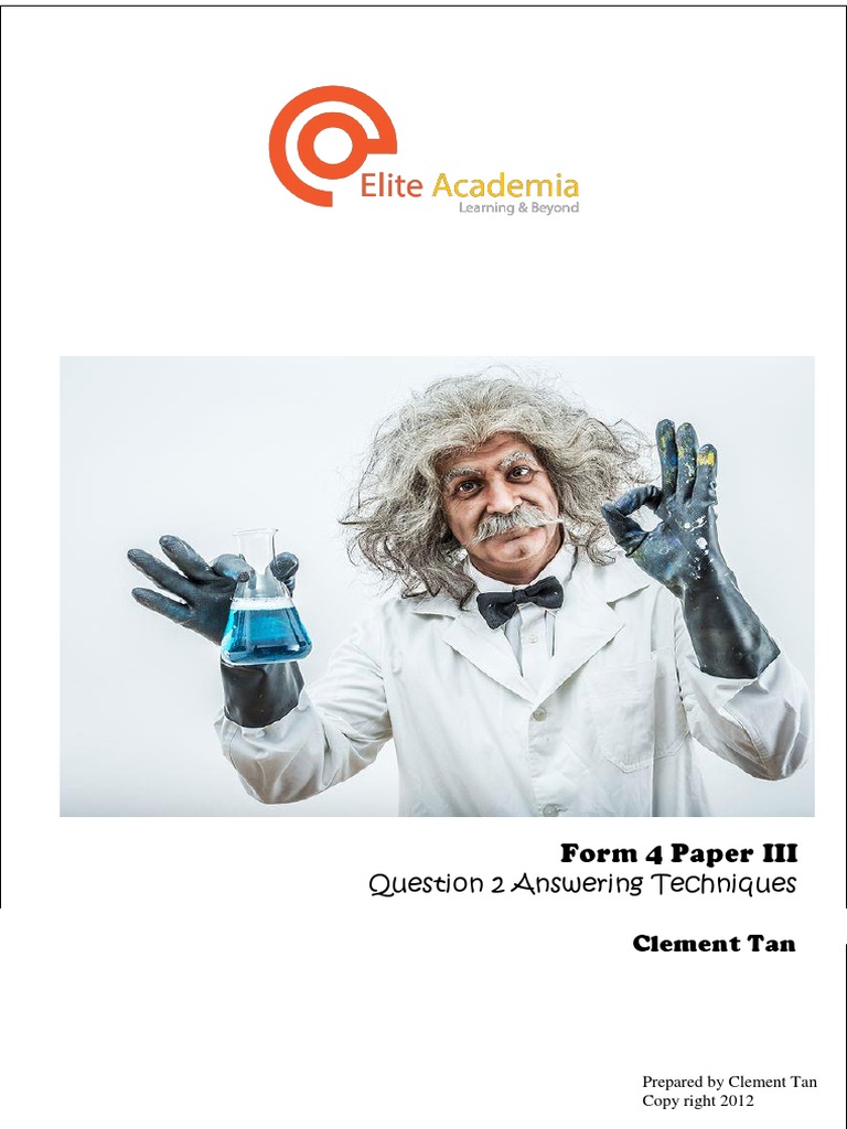 Biology Form 4 Paper III Question II Introduction | PDF | Experiment ...