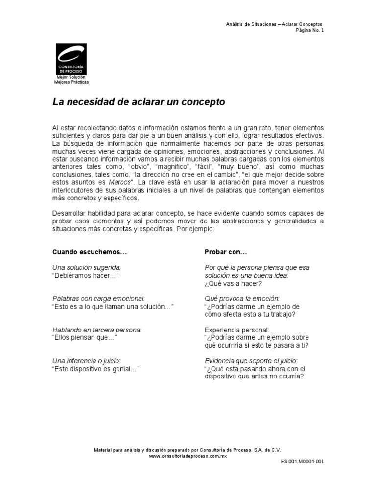 Aclaración de Conceptos para Análisis | PDF | Información | Las emociones