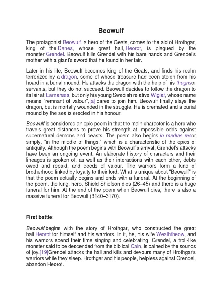 Beowulf: Beowulf Danes Heorot Grendel | Beowulf | English Folklore