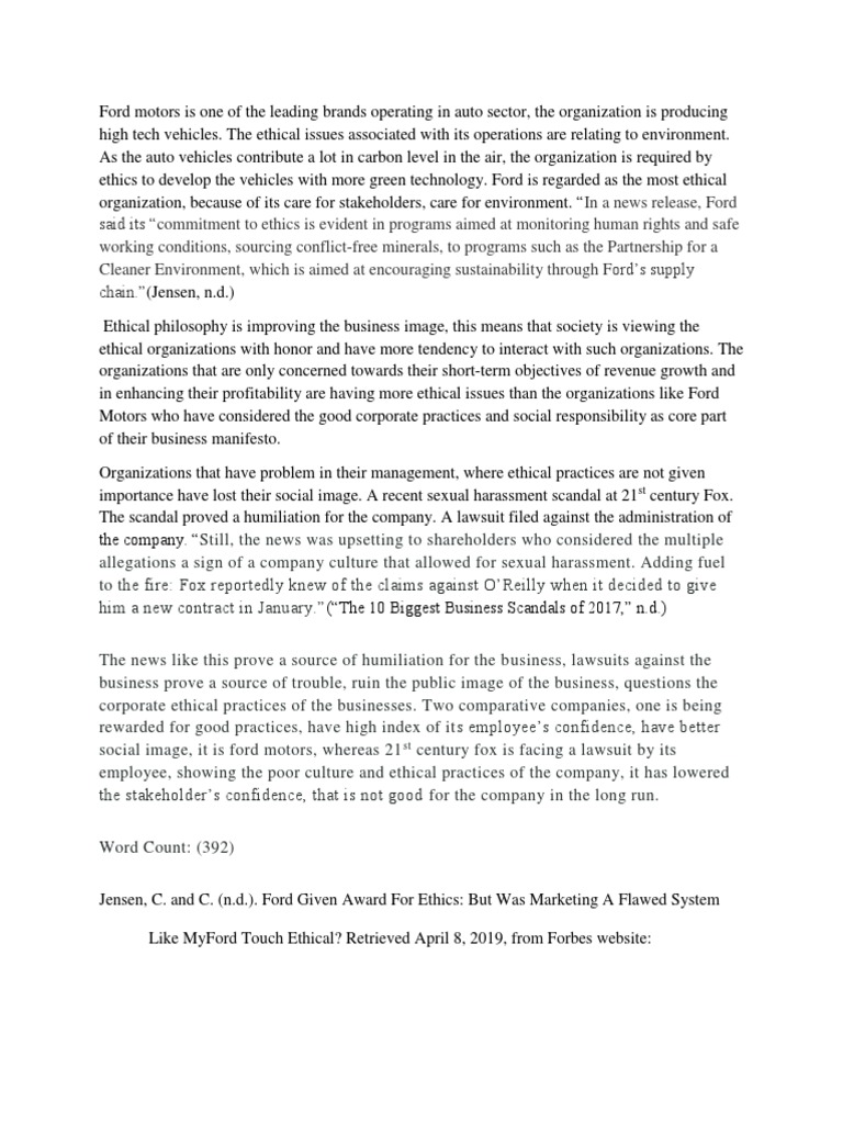 Ford | PDF | Ford Motor Company | Business