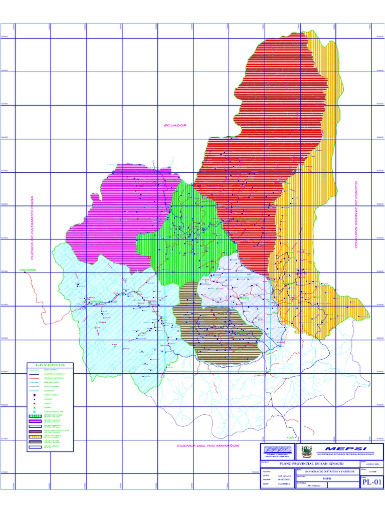 Mapa y distritos de San Ignacio | PDF