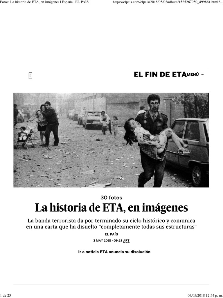 Fotos - La Historia de ETA, en Imágenes - España - EL PAÍS PDF | PDF