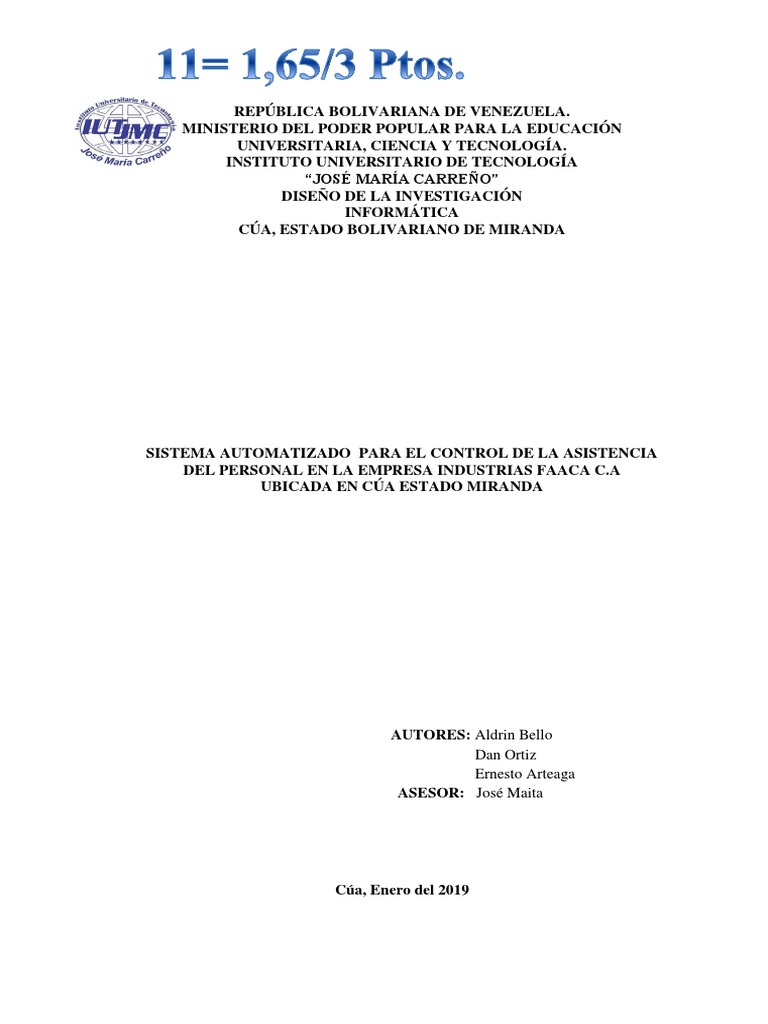 1 Proyecto Final DI184 Ald | PDF | Información | Teoría