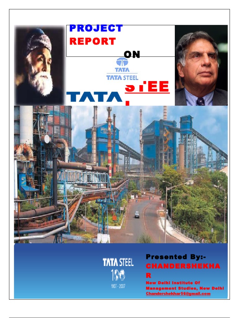 Project Report on Steel Production and Expansion at Tata Steel | PDF ...