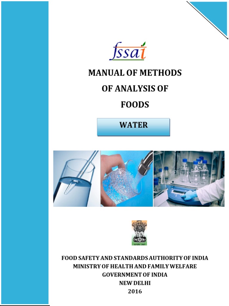 Water Analysis Methods Manual 2016 | PDF | Ph | Filtration