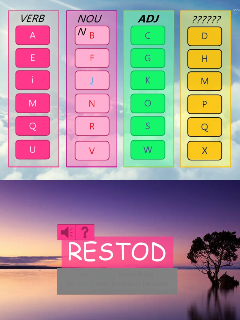 Verb NOU N ??????: A E I M Q U | PDF | Cognitive Science