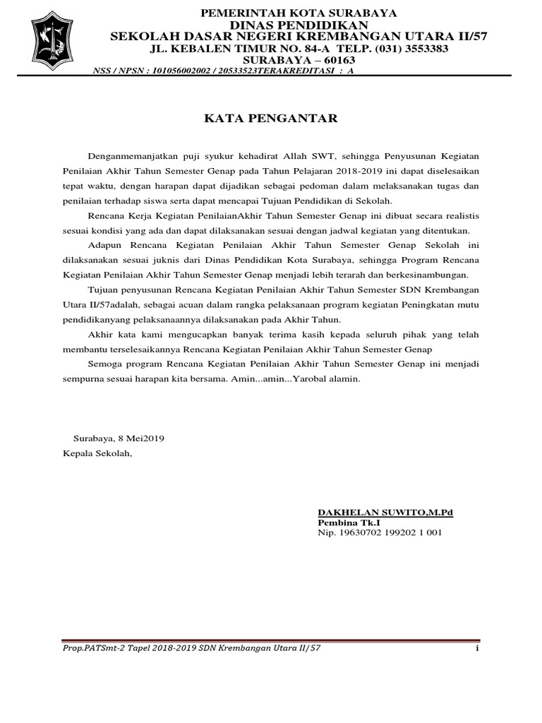 PROPOSAL PAT Semster Genap | PDF