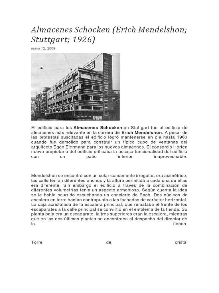 Almacenes Schocken | PDF | Ventana | Medios de arte