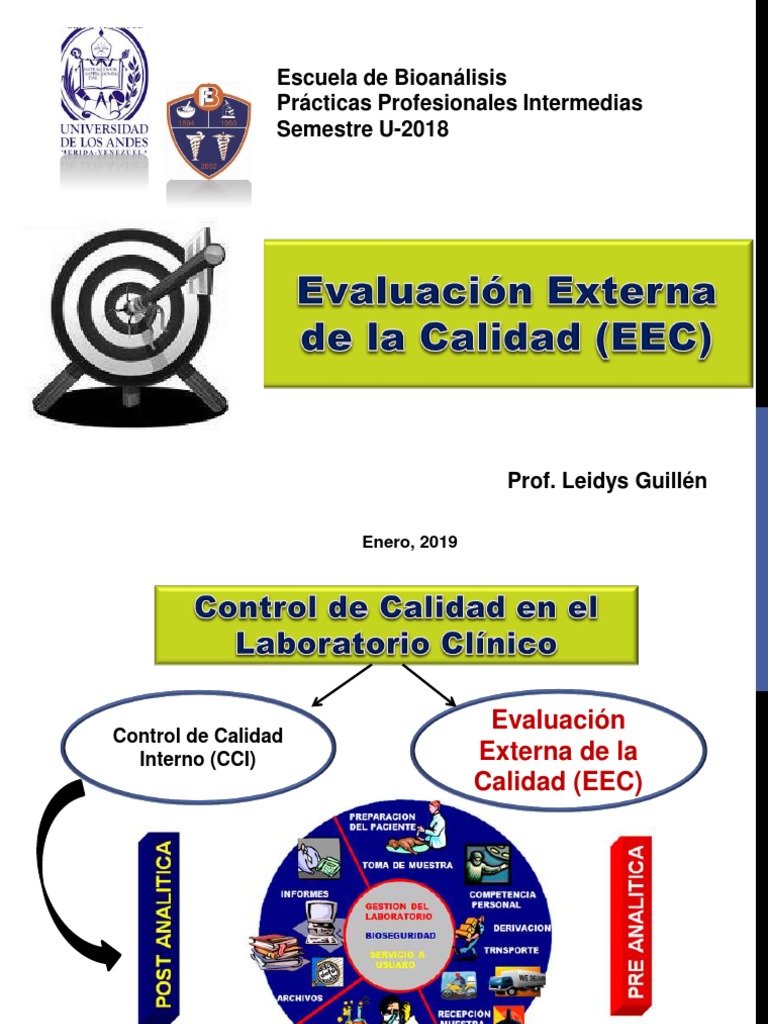 Evaluación Externa de La Calidad PDF | PDF | Laboratorios | Evaluación