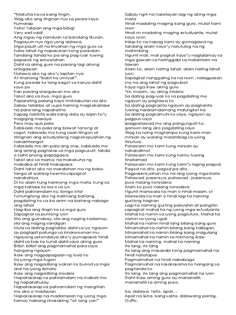 Makuha Ka Sa Isang Tingin | PDF