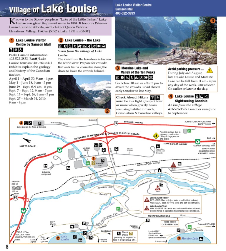 Banff Lake-louise Map | Geomorphology | Physical Geography