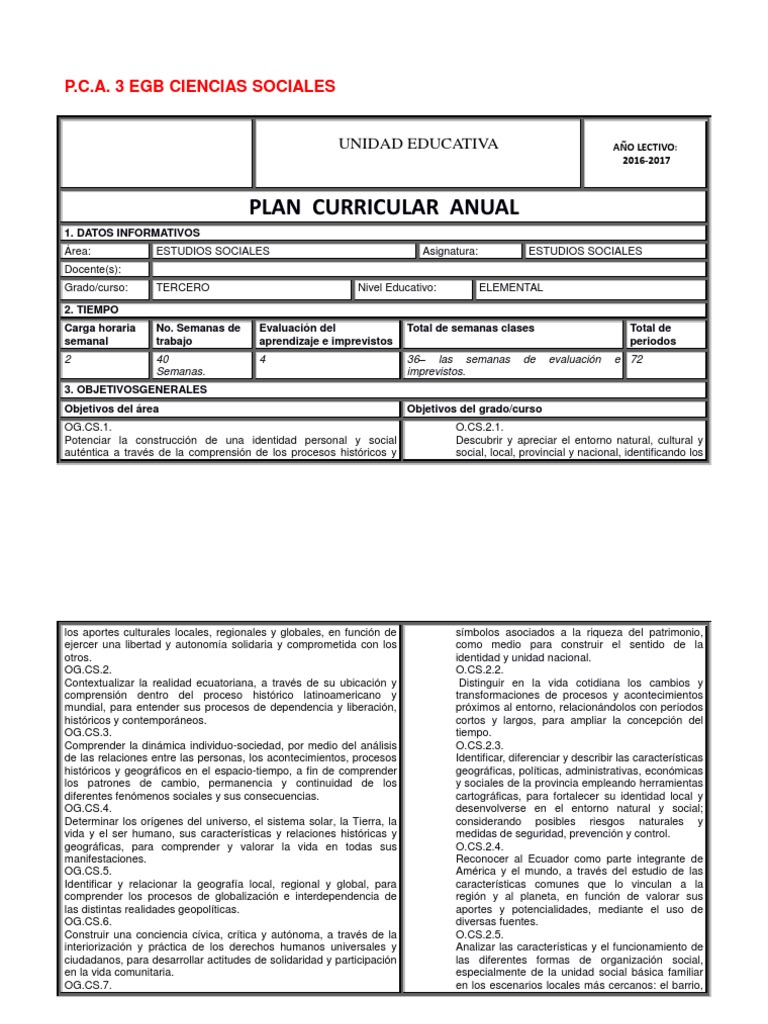 3ro. EGB PCA - CSOCIALES - AYUDADOCENTE | PDF | Geografía | Ecuador