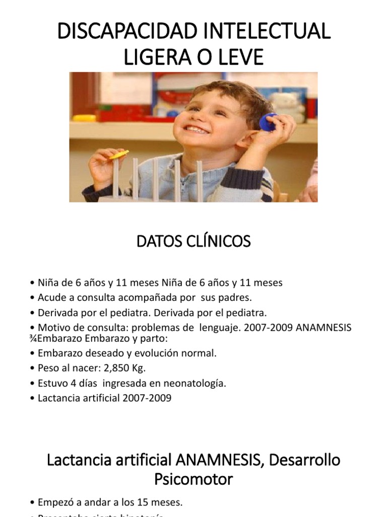 Discapacidad Intelectual Ligera, Moderada, Severa | PDF | Discapacidad ...