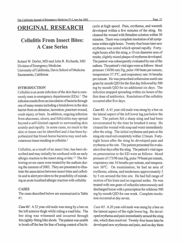 Jurnal Insect Bite PDF | PDF | Medical Specialties | Health Sciences