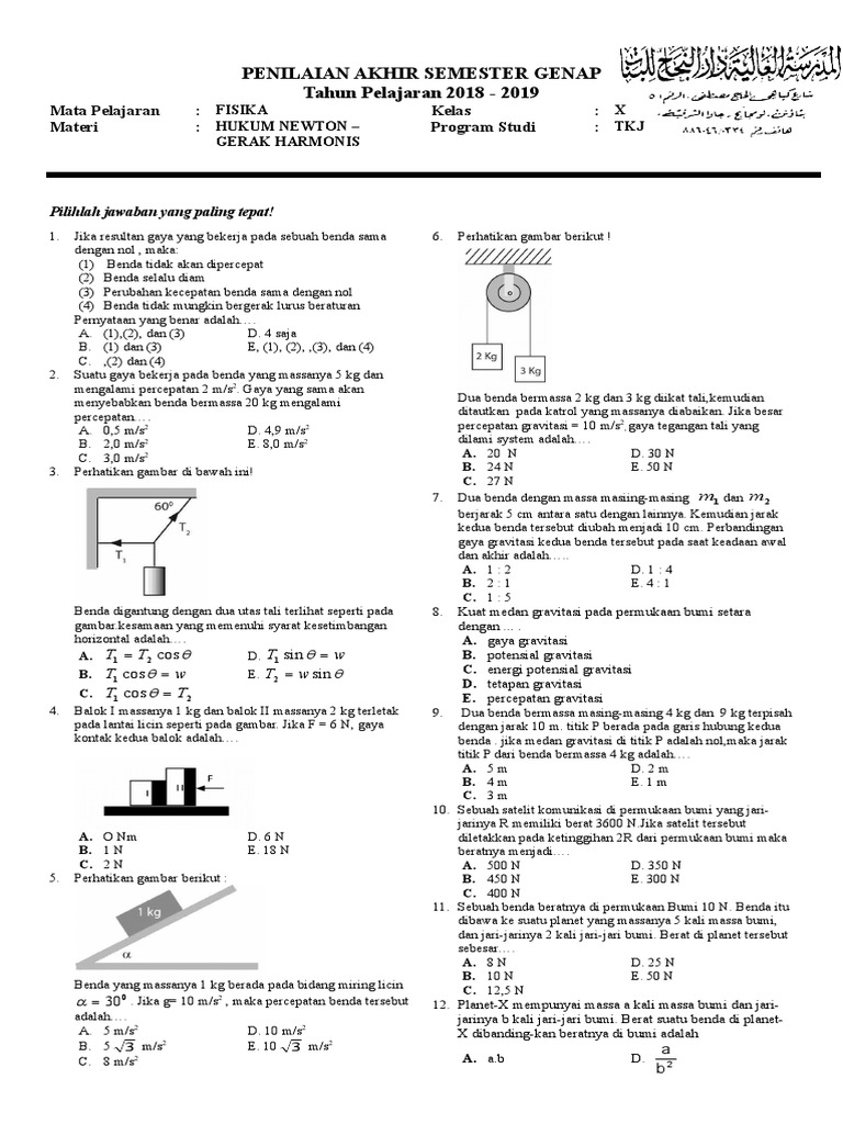 Soal Pat Fisika X | PDF
