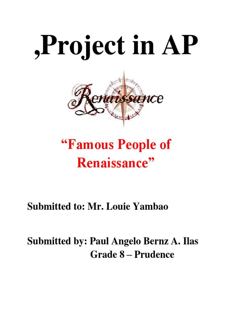 Famous People of Renaissance | PDF
