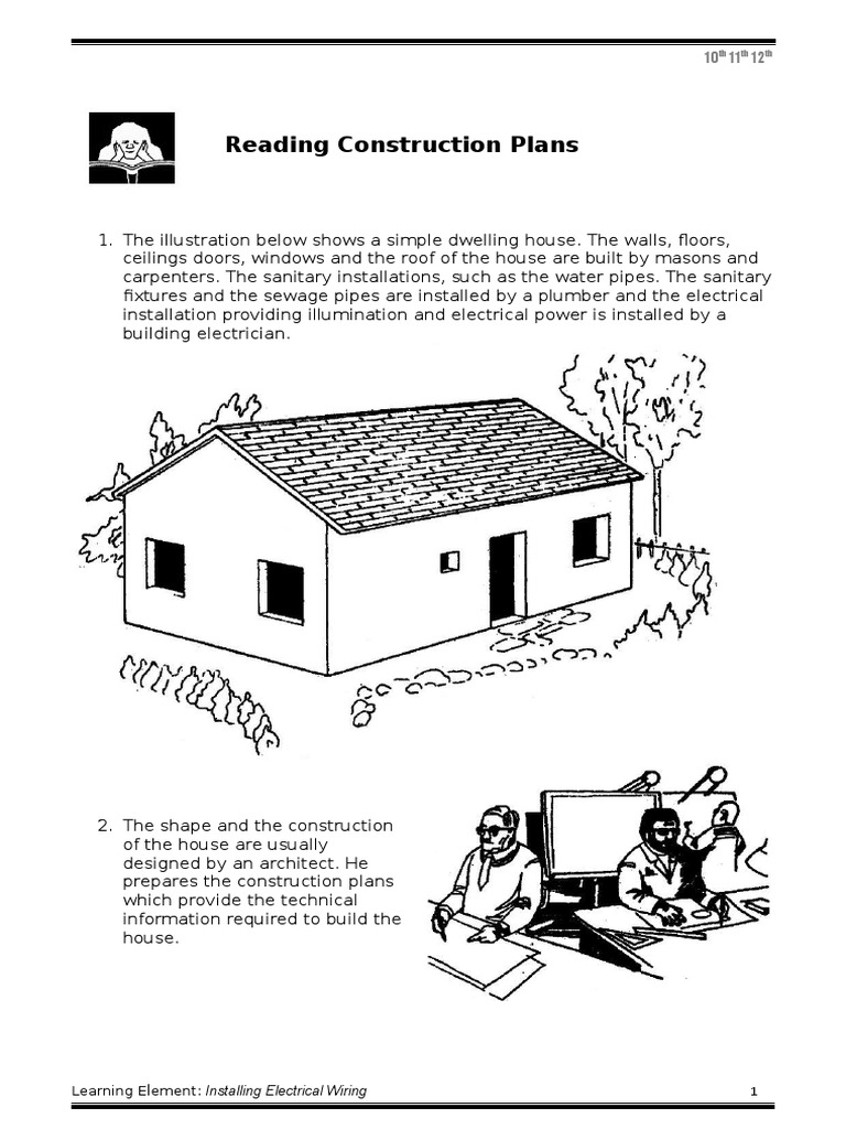 Reading Construction Plans: Learning Element: Installing Electrical ...