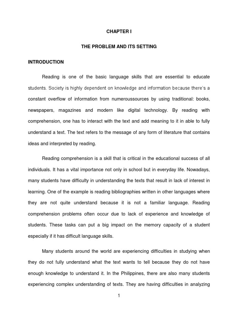 Reading Competencies Chapter 1 PDF | PDF | Reading Comprehension ...