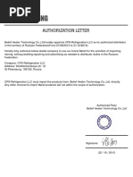 Manufacturer Authorization Letter Template | PDF
