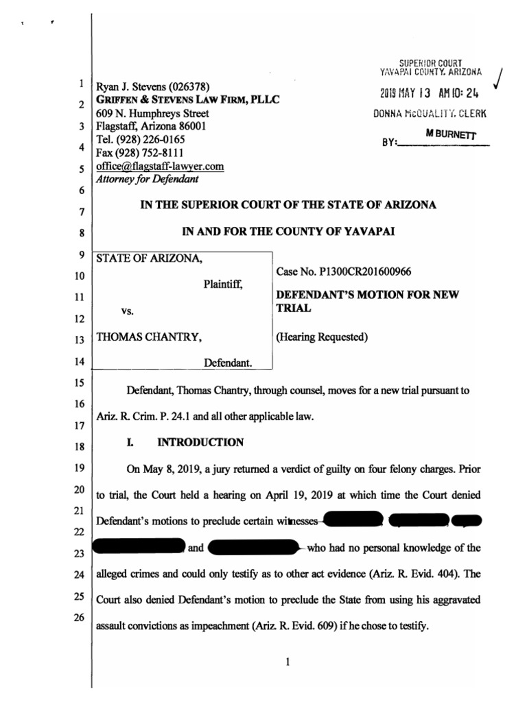 Defendant's Motion for New Trial | PDF