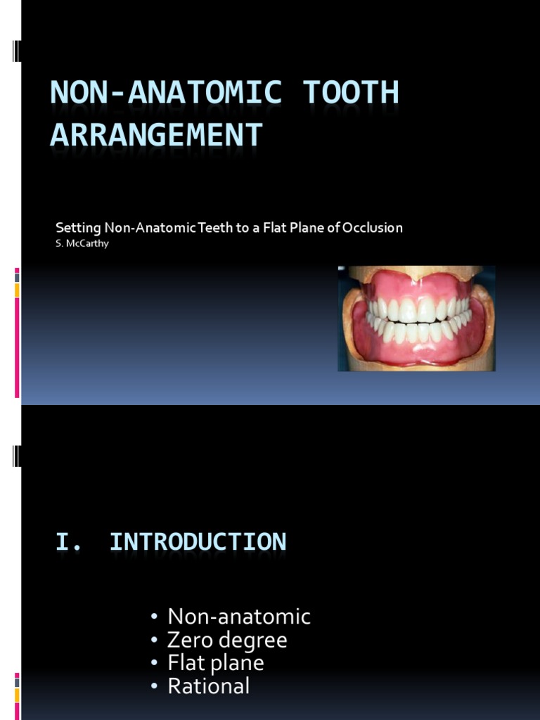 10 Non-Anatomic Tooth Arrangement 1-16 at 96 Dpi | PDF | Tooth | Animal ...