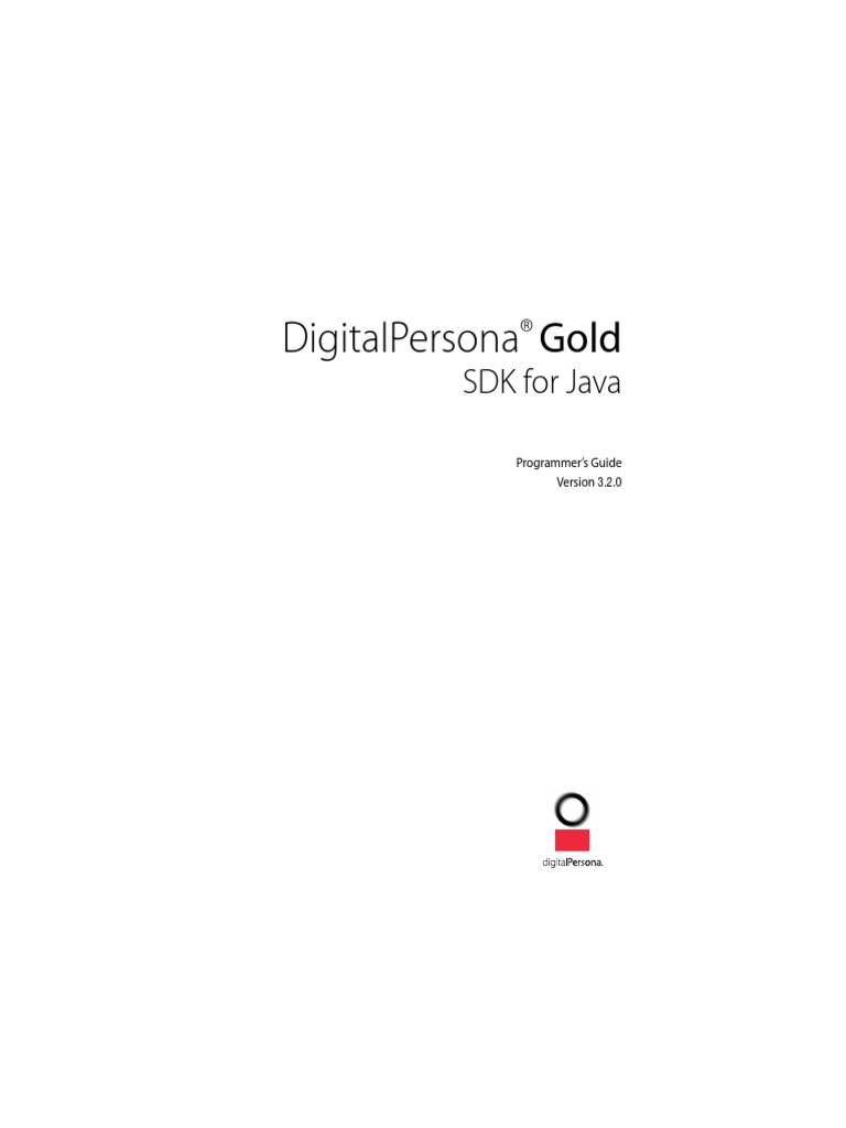 API Digitalpersona PDF | PDF | Java (Programming Language) | Application Programming Interface