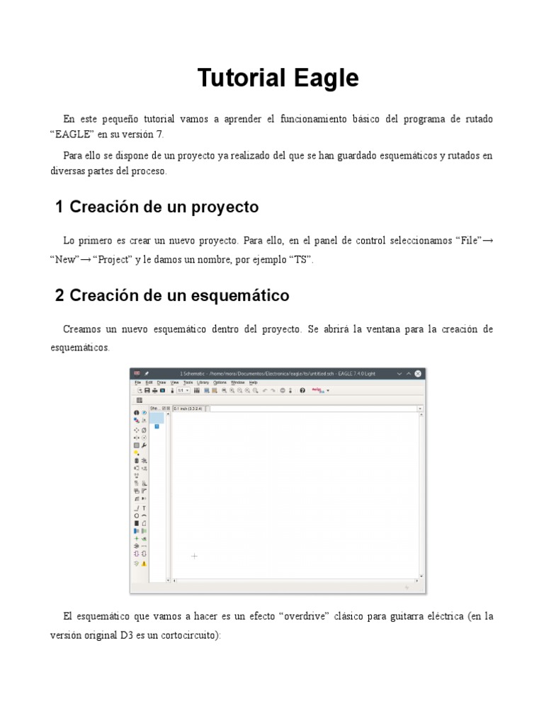 Tutorial Eagle: Creación de un esquemático y PCB en EAGLE | PDF | Placa de circuito impreso ...