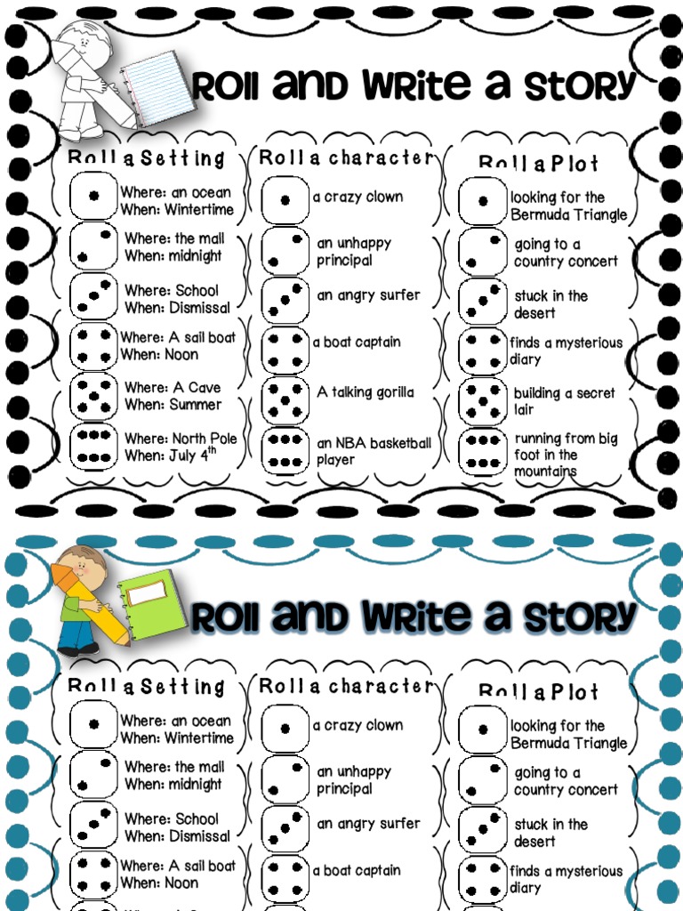 Roll and Write A Story | PDF