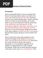 Manifesto For A Sports Prefect | PDF