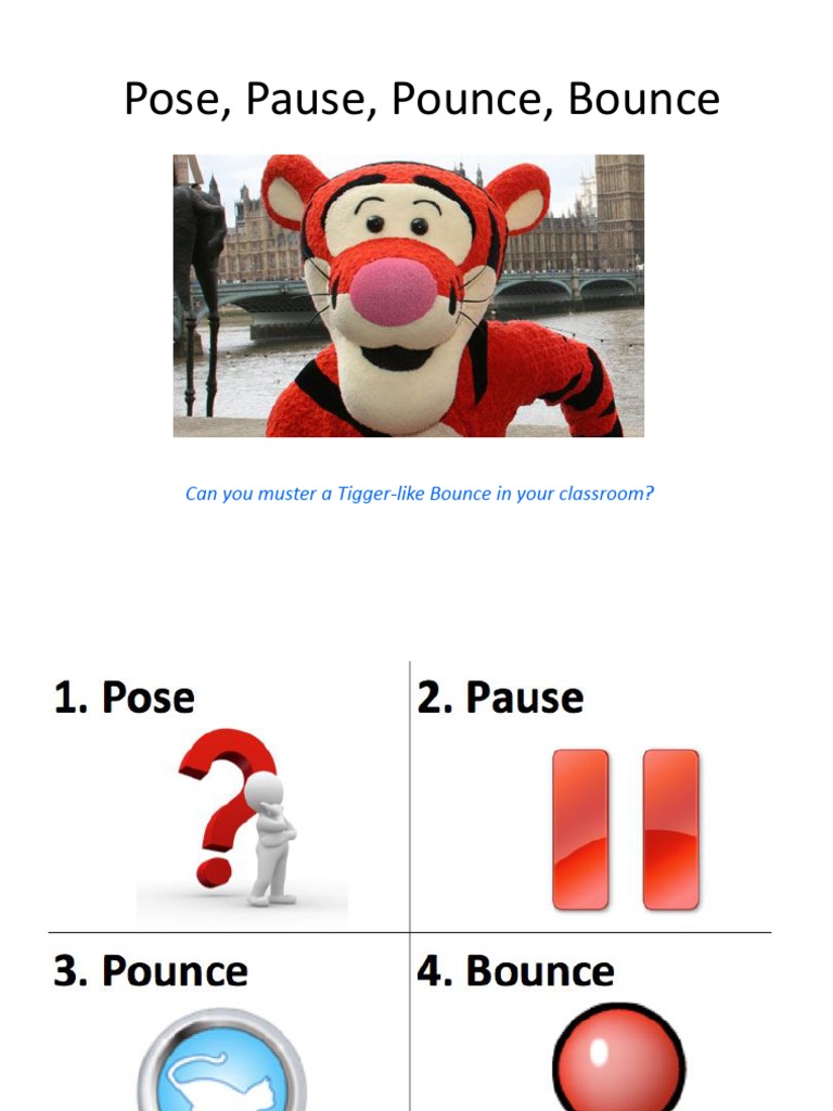 IDEA 63 - Pose, - Pause, - Pounce, - Bounce (Autosaved) | PDF | Winnie The Pooh