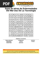 Sopa de Letras de Contaminacion Ambiental | PDF | Contaminación ...