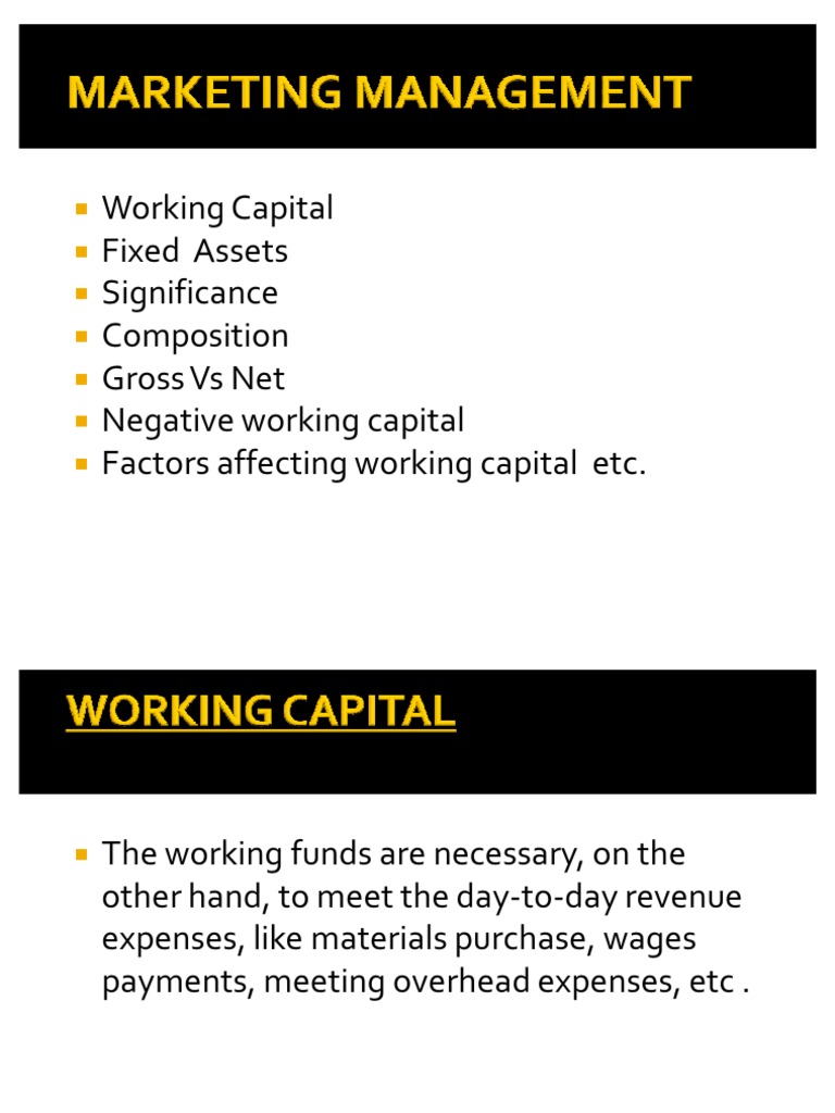 Understanding Working Capital: Composition, Significance, Factors ...