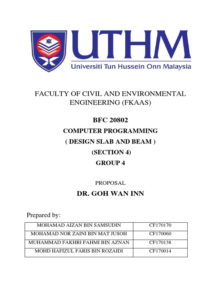 Faculty of Civil and Environmental Engineering (Fkaas) : Computer ...
