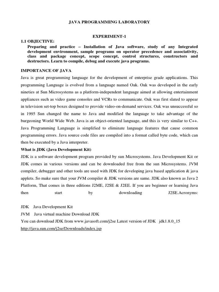 Java Lab Programs Jntua Pdf Java Programming Language Class Computer Programming