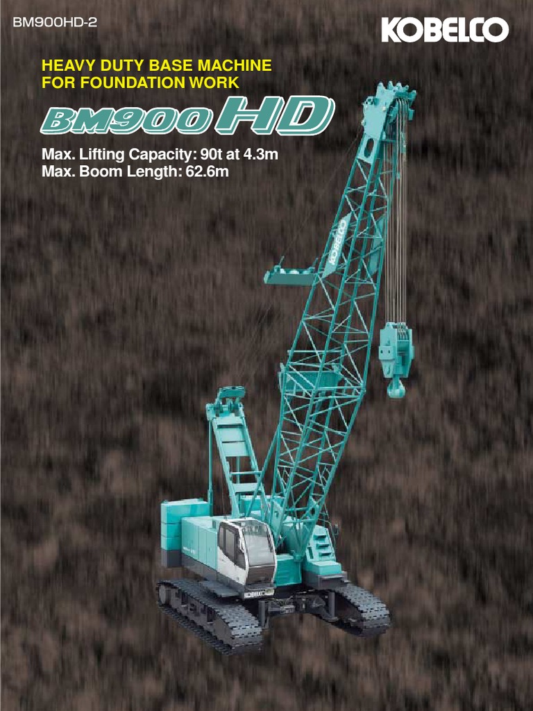 Heavy Duty Base Machine For Foundation Work: Max. Lifting Capacity: 90t ...