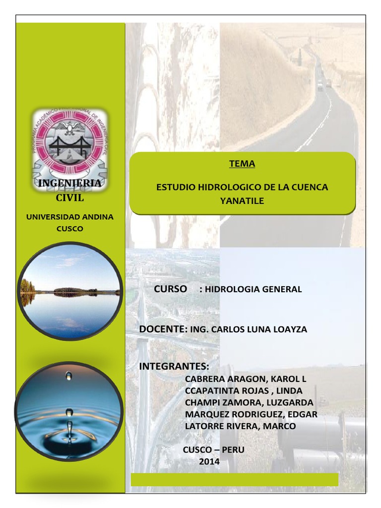 Trabajo Final Yanatile | PDF | Valle | Hidrología