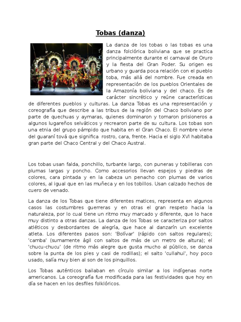 Tobas | PDF | Bailes