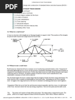 Truss Calculation | PDF | Truss | Structural Load